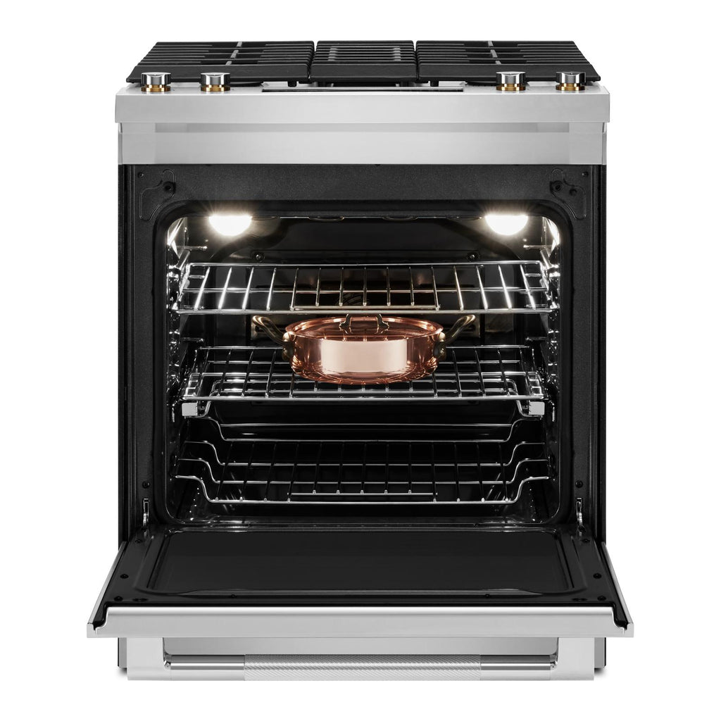 JDS1750ML JennAir 30-inch Slide-in Dual Fuel Range with Downdraft ...