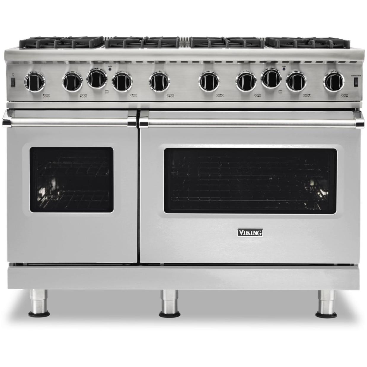 VGIC54828BSSLP Viking 48-inch Freestanding Gas Range with Gourmet-Glo ...