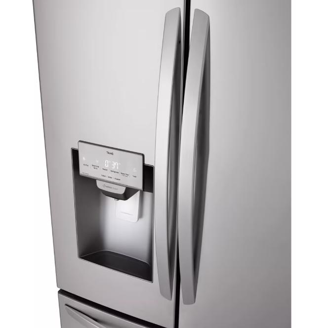 LG 36-inch, 27.7 cu. ft. Freestanding French 3-Door Refrigerator with