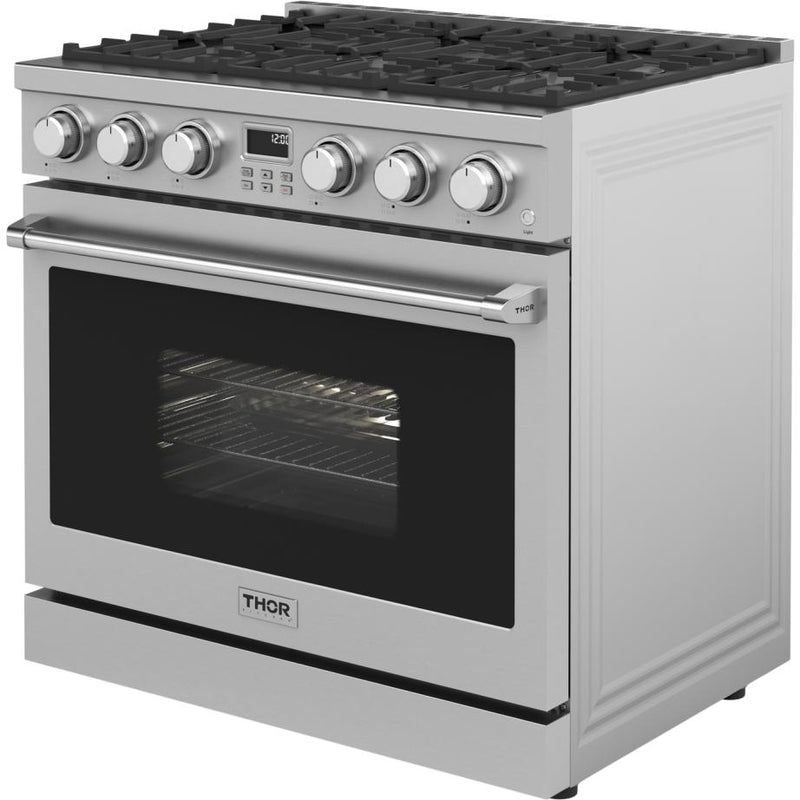 ARG36 Thor Kitchen 36-inch Freestanding Gas Range with Convection ...