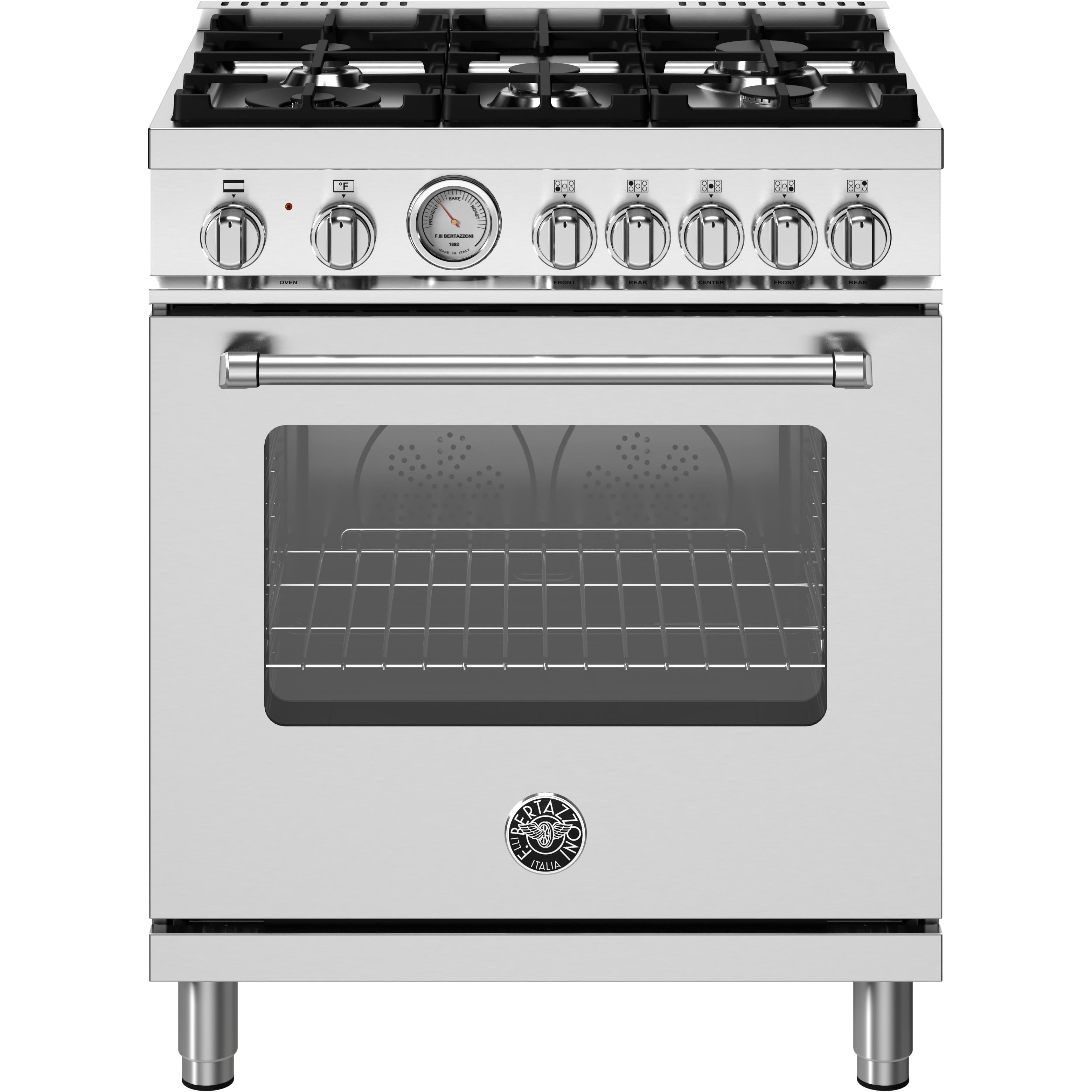 MAS305DFMXV Bertazzoni 30-inch Freestanding Dual Fuel Range MAS305DFMXV ...