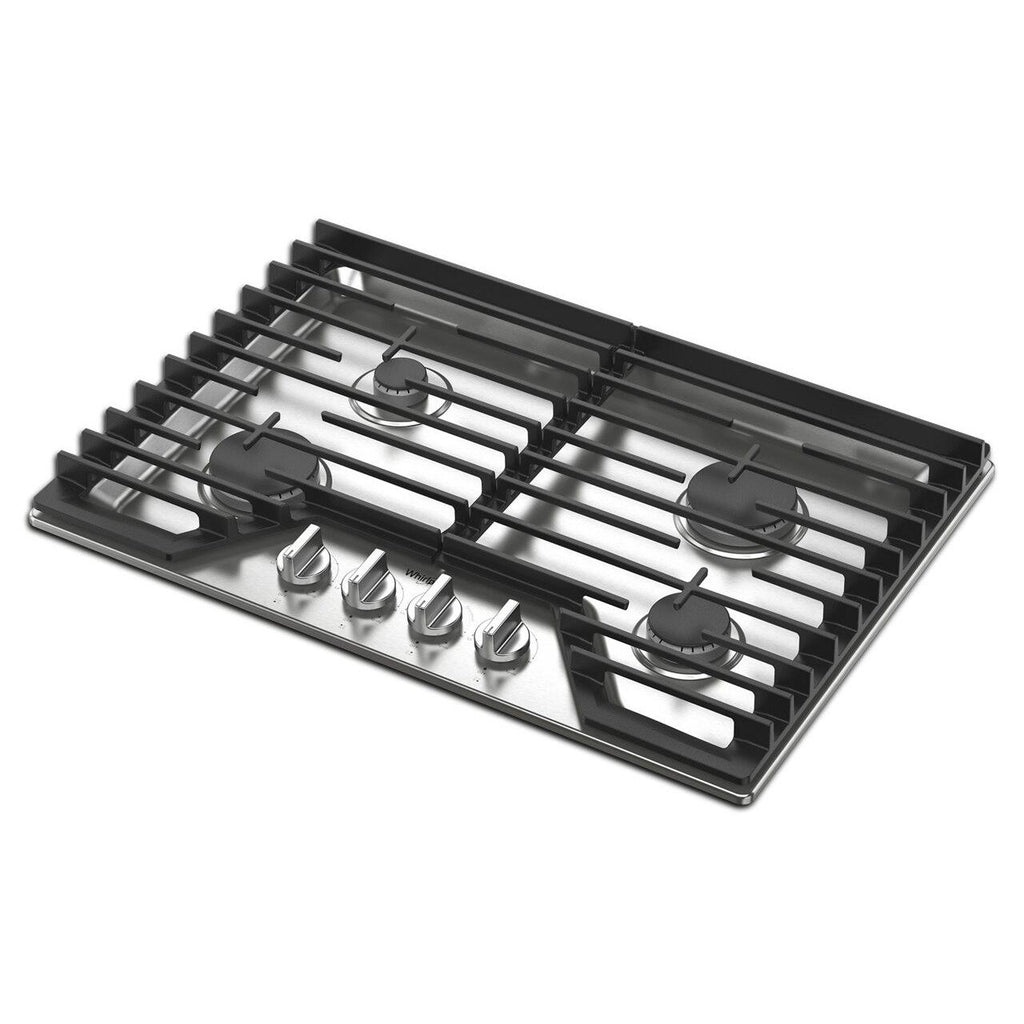 WCGK5030PS Whirlpool 30-inch Built-in Gas Cooktop with EZ-2-Lift ...