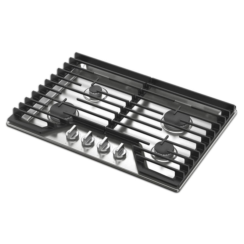 WCGK5030PS Whirlpool 30-inch Built-in Gas Cooktop with EZ-2-Lift ...