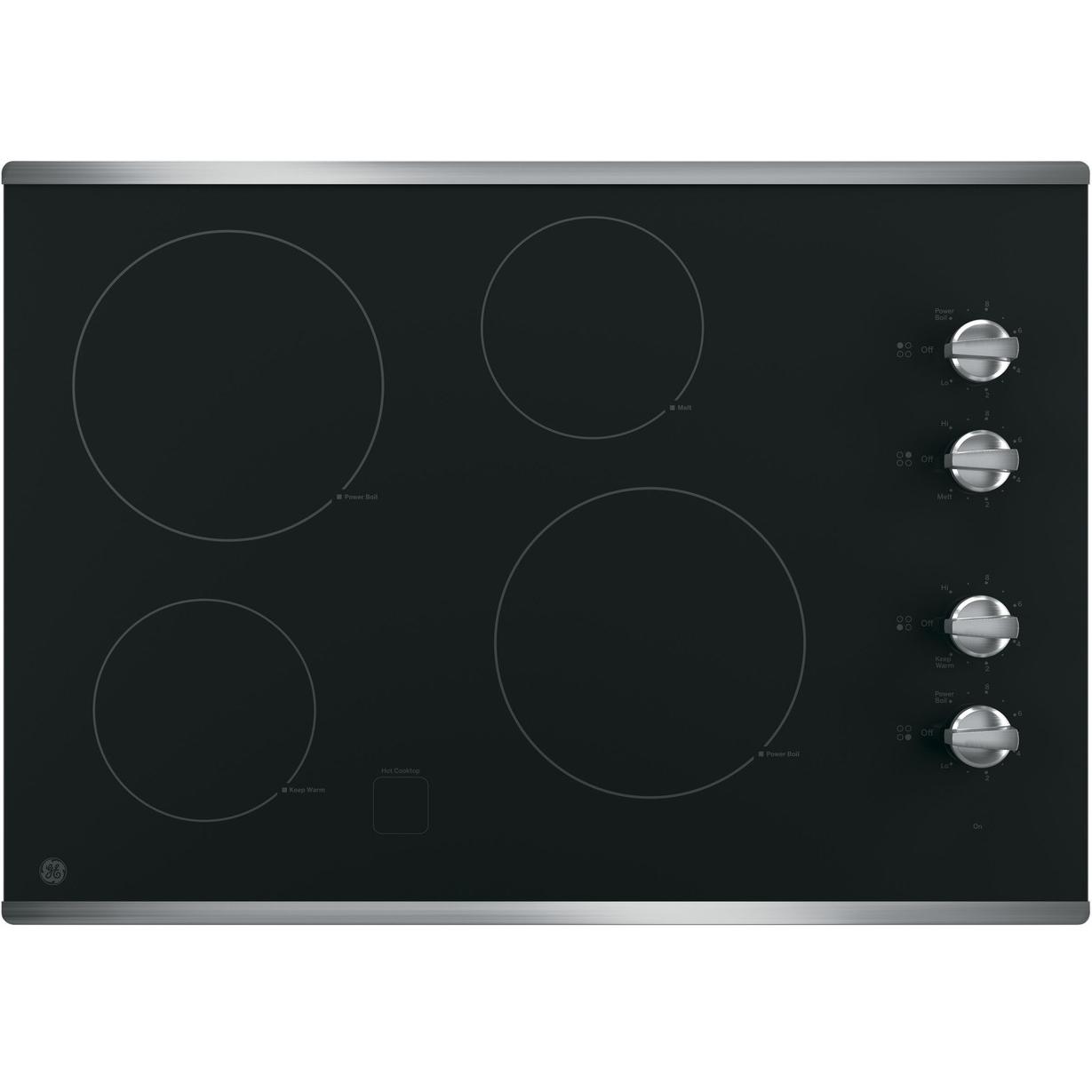 GE 30-inch Built-in Electric Cooktop JP3030SWSS– TA Appliances & Barbecues