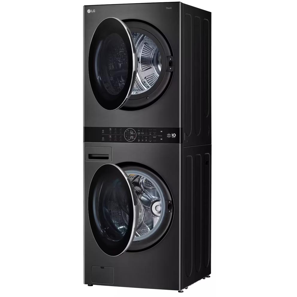 LG Stacked Washer/Dryer Electric Laundry Center with Wi-Fi WKHC252HBA ...