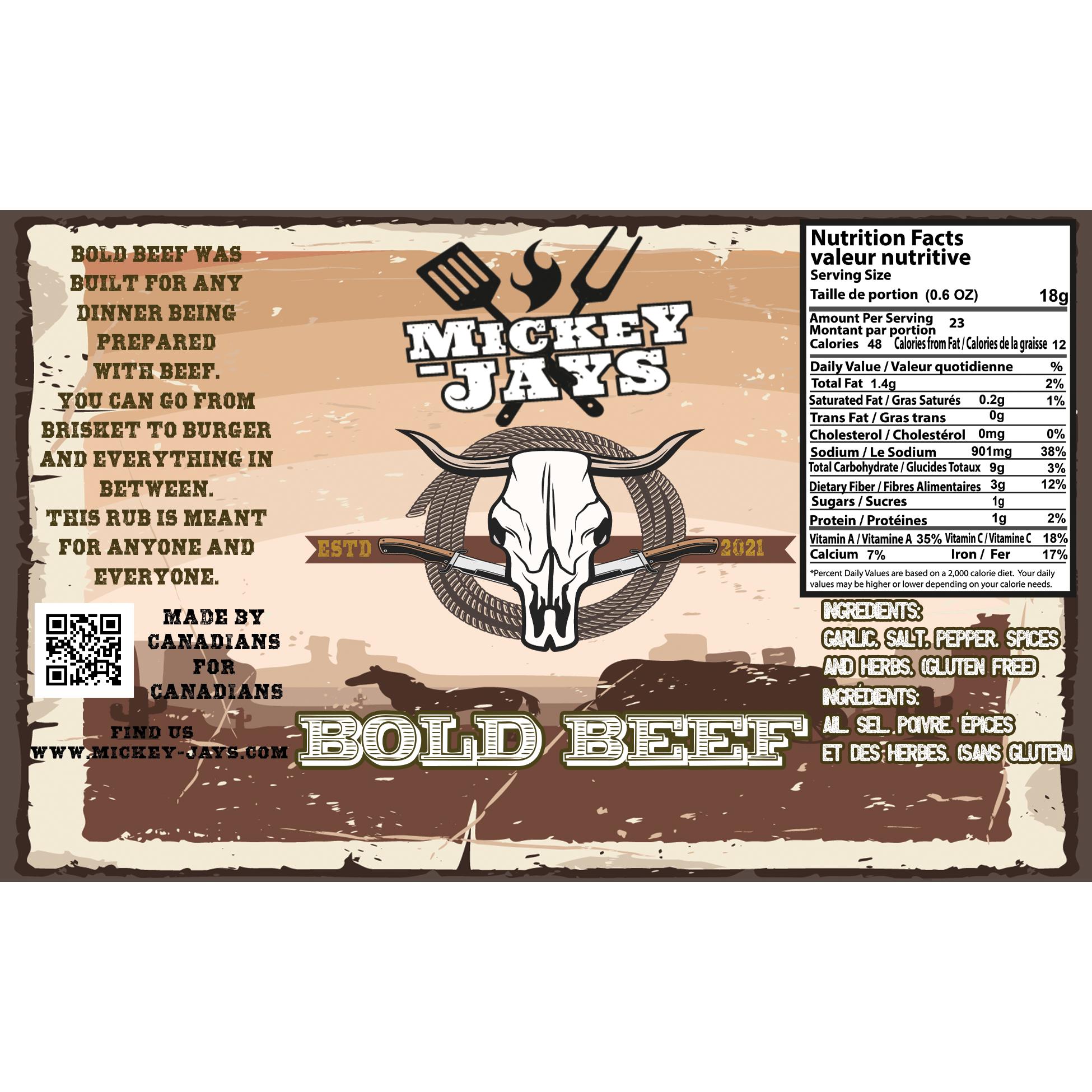 Mickey Jays Bold Beef Seasoning MJBBSM