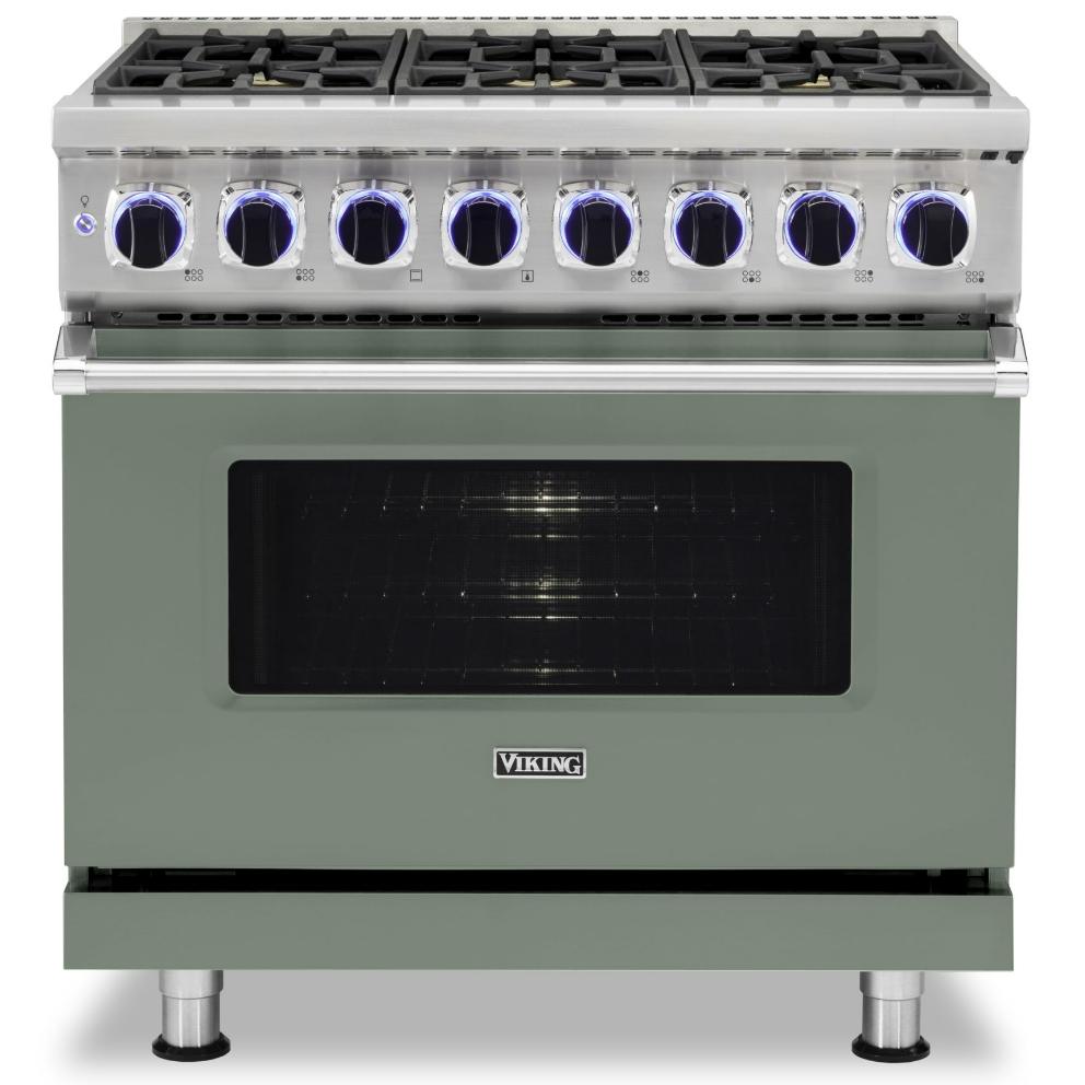 Viking 36-inch Freestanding Dual-Fuel Range with Elevation Burners™ CV ...