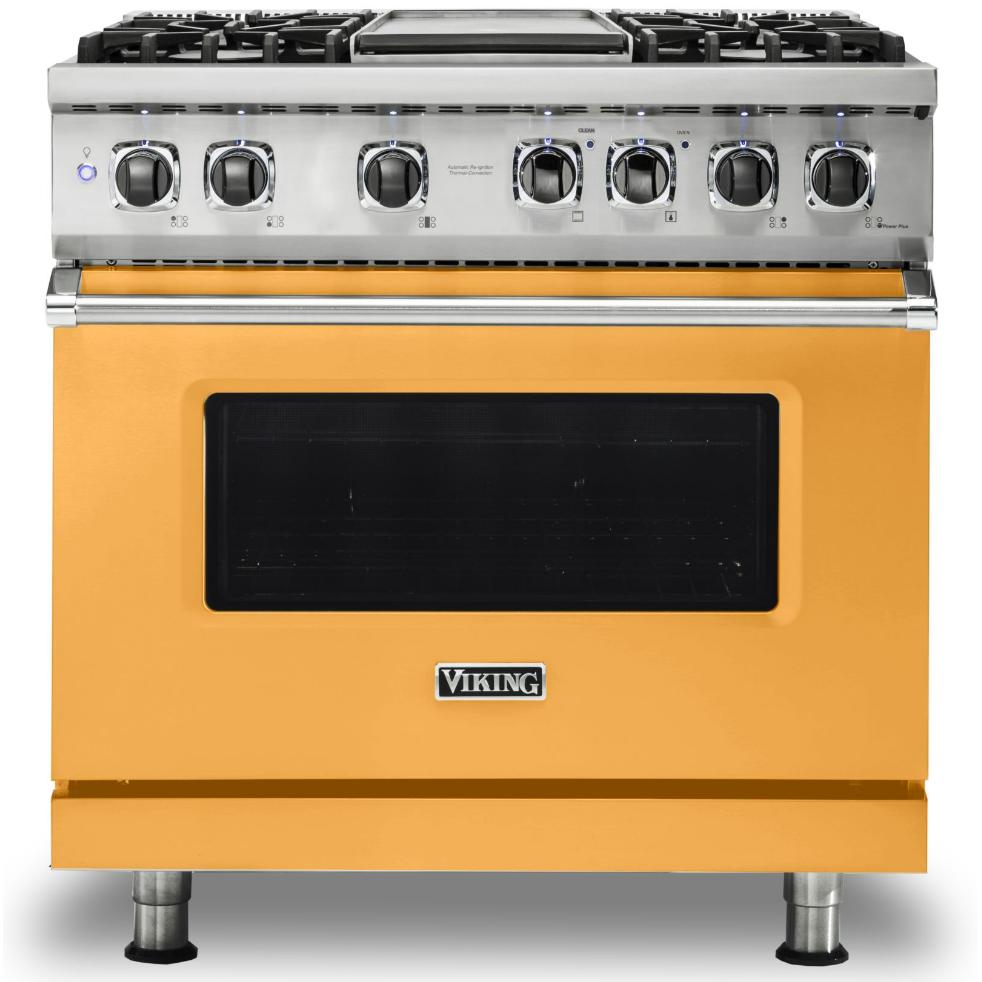 Viking 36-inch Freestanding Dual-Fuel Range with Vari-Speed Dual Flow ...