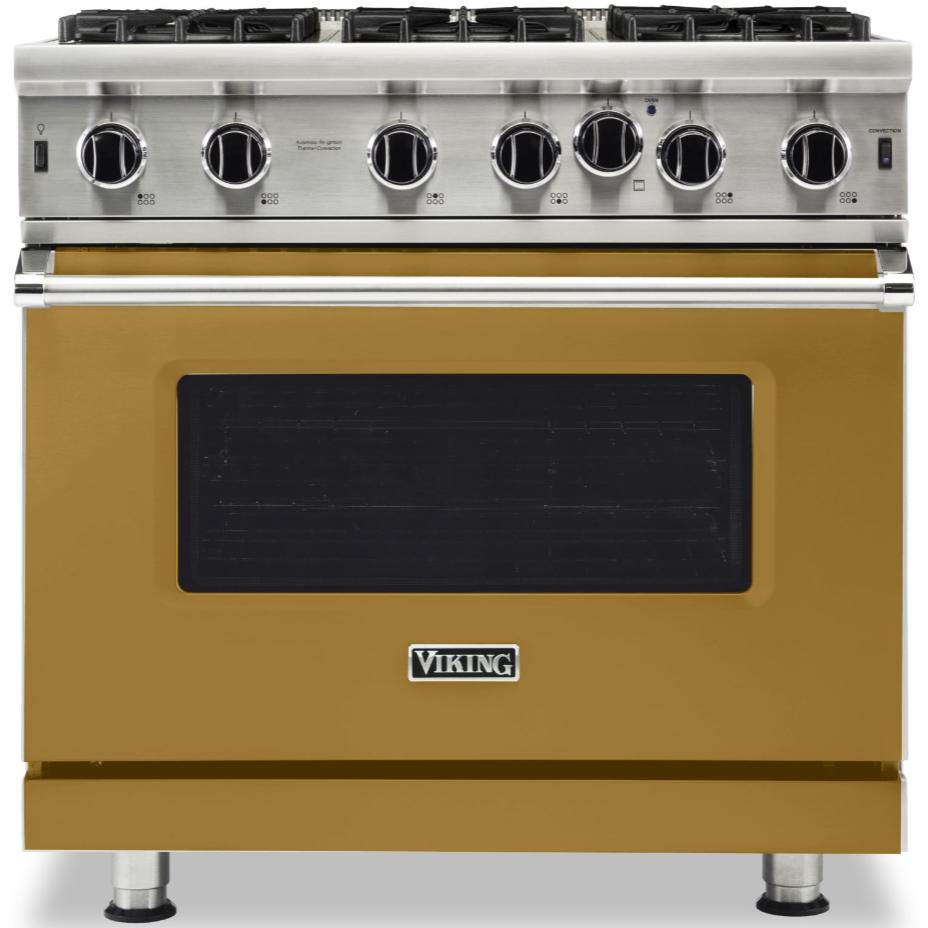 Viking 36-inch, 5.1 cu.ft. Freestanding Gas Range with Convection Tech
