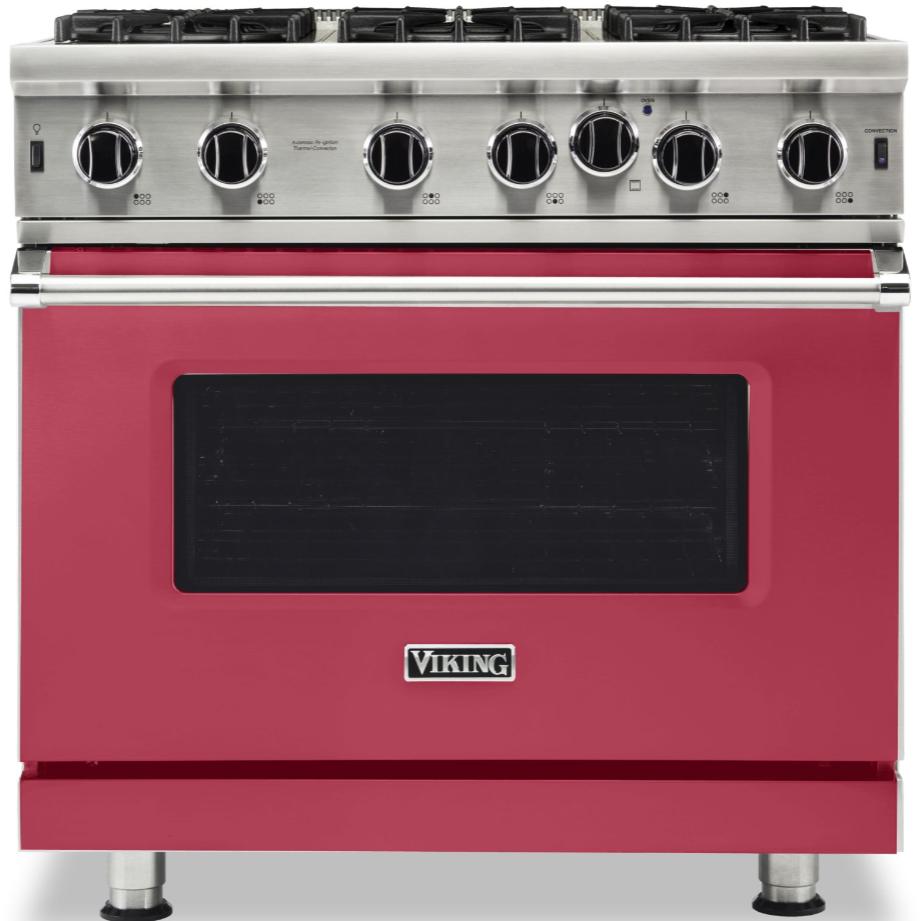 Viking 36-inch, 5.1 cu.ft. Freestanding Gas Range with Convection Tech