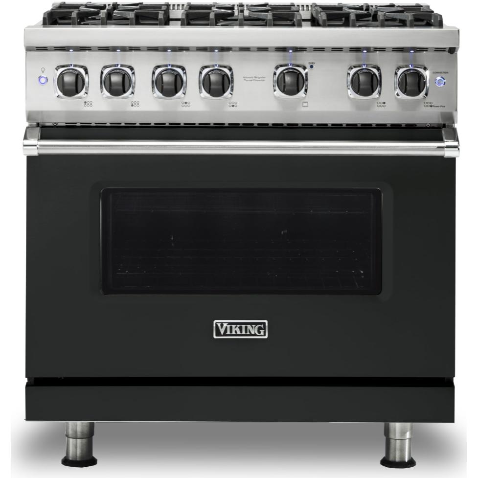 Viking 36-inch Freestanding Gas Range with GourmetGlo™ VGR536-6BANLP