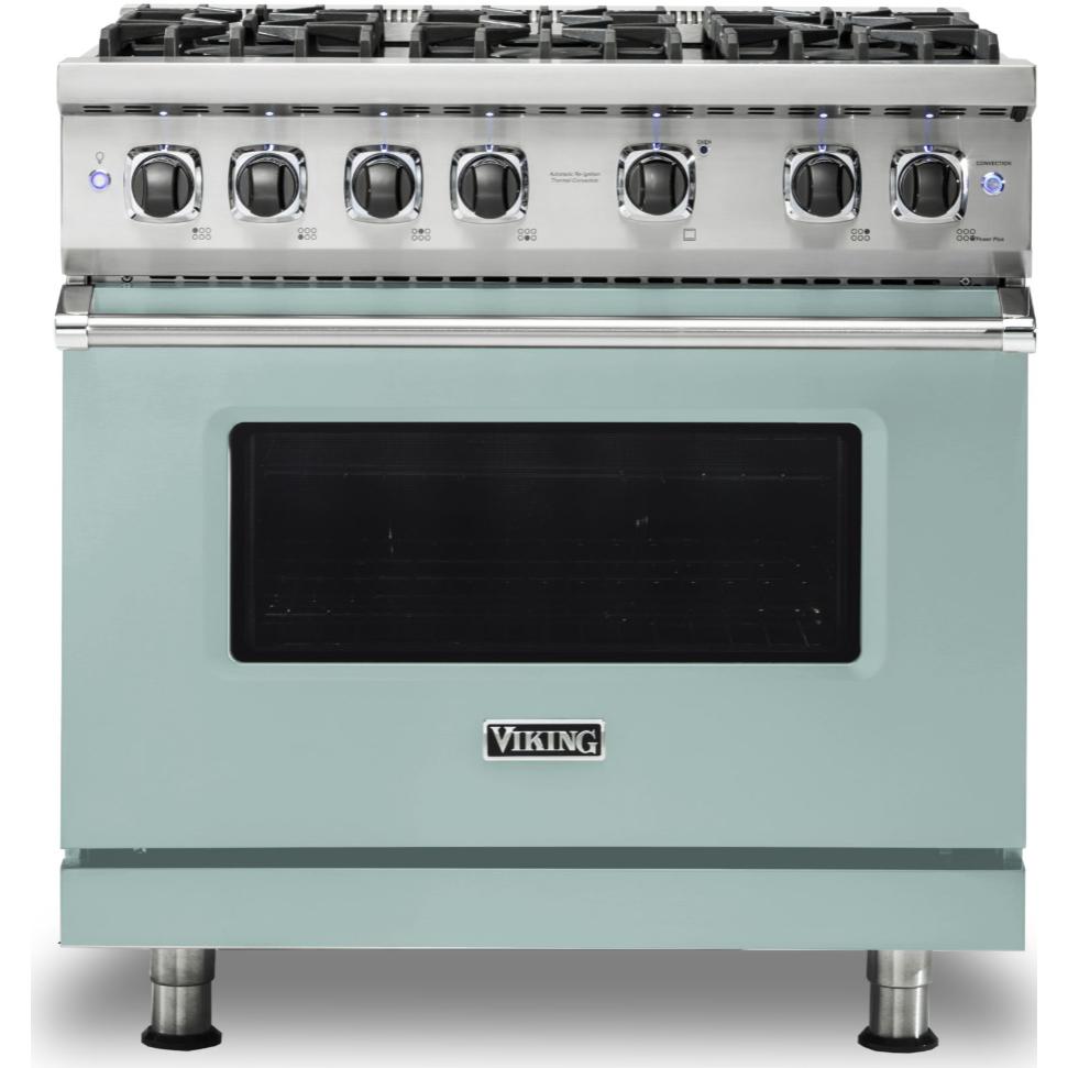 Viking 36-inch Freestanding Gas Range with GourmetGlo™ VGR536-6BSP