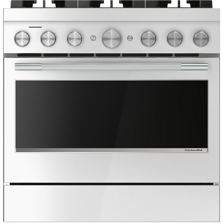 KitchenAid 36-inch Freestanding Commercial-Style Dual-Fuel Range KFDS9