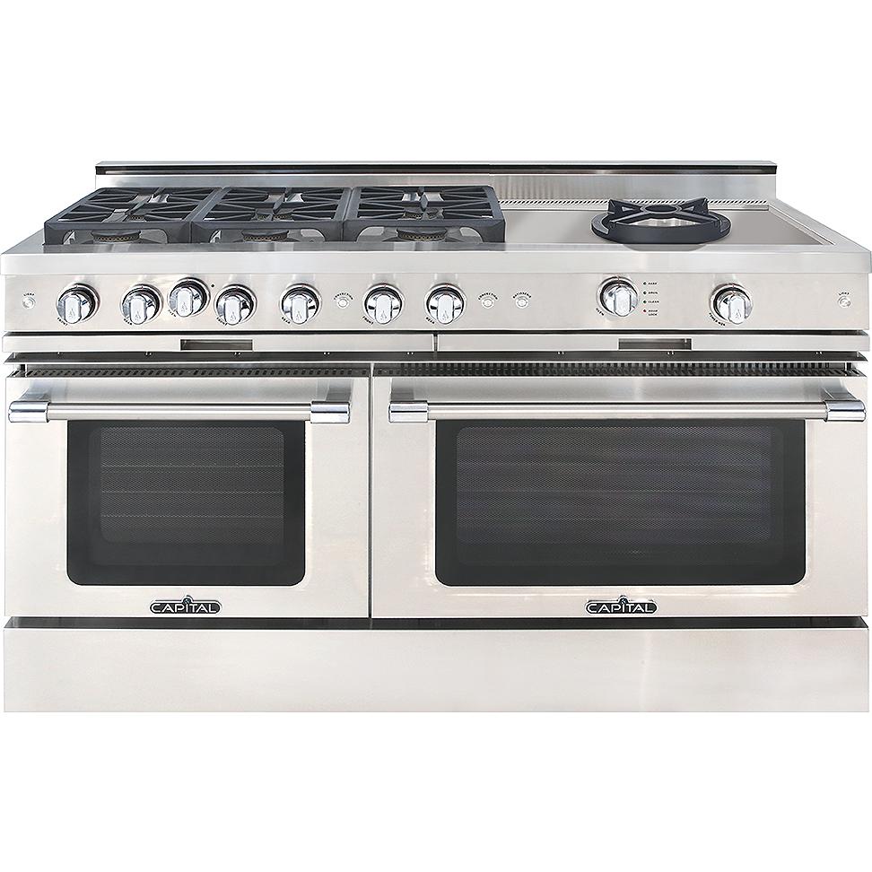 Capital 60-inch Freestanding Gas Range with 6 Burners and Wok GSCR606C