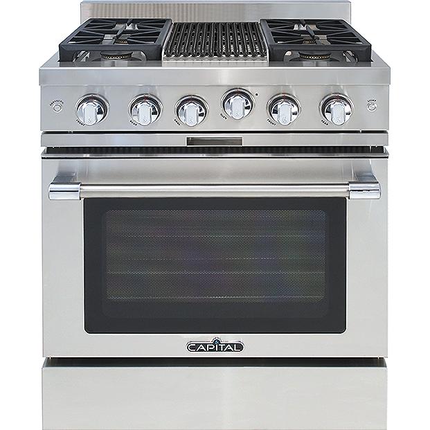 Capital 30-inch Freestanding Gas Range with 4 Burners and Grill MCR302