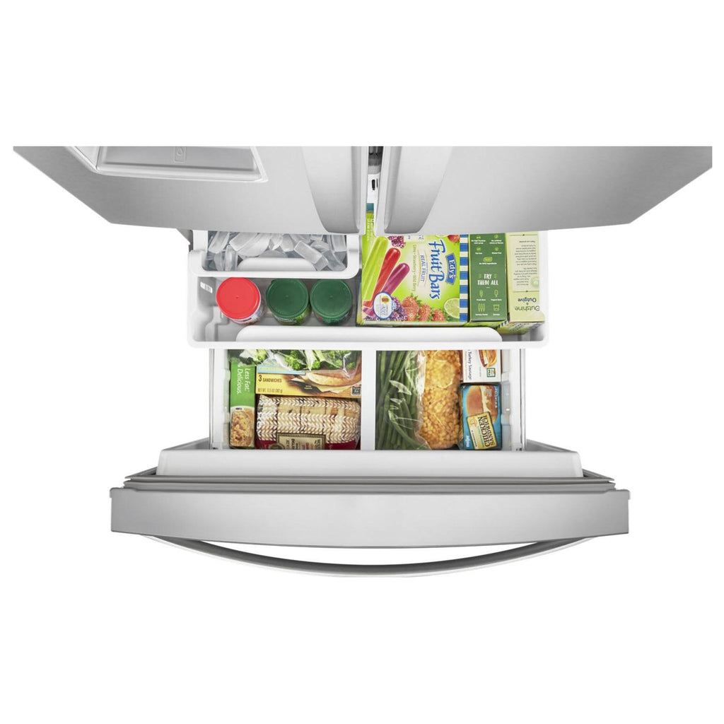 WRF560SEHZ Whirlpool 30-inch, 19.7 cu.ft. Freestanding French 3-Door ...