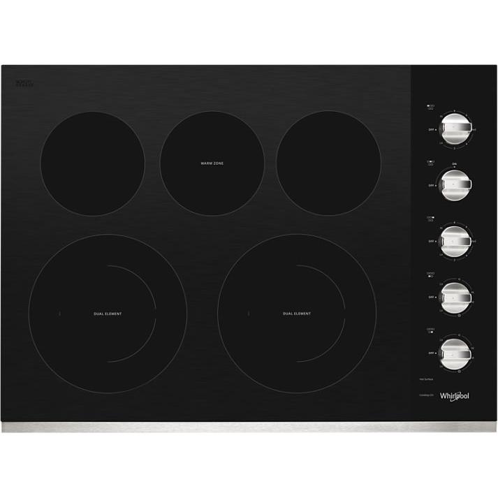 WCE77US0HS Whirlpool 30-inch Built-In Electric Cooktop WCE77US0HS | TA ...