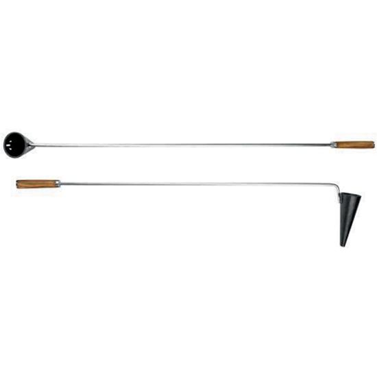 OLFLAMBADOU Forged 100cm Cast Iron Flambadou with Olive Wood Handle ...