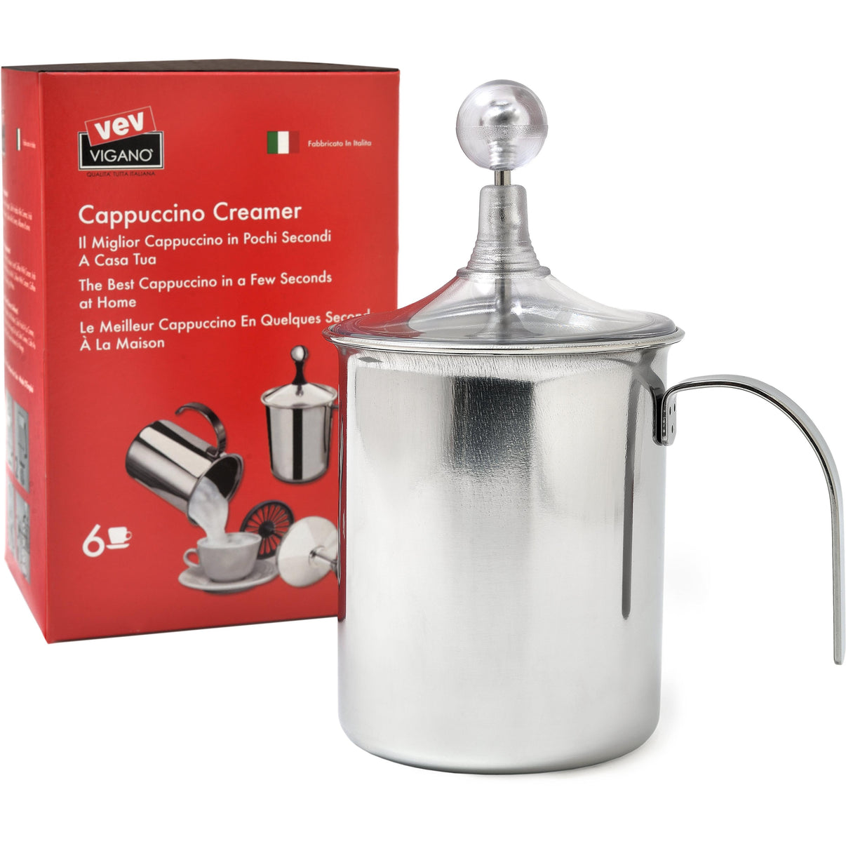 2892 VeV Vigano 6 Cup Cappuccino Creamer 2892 | TA Appliance