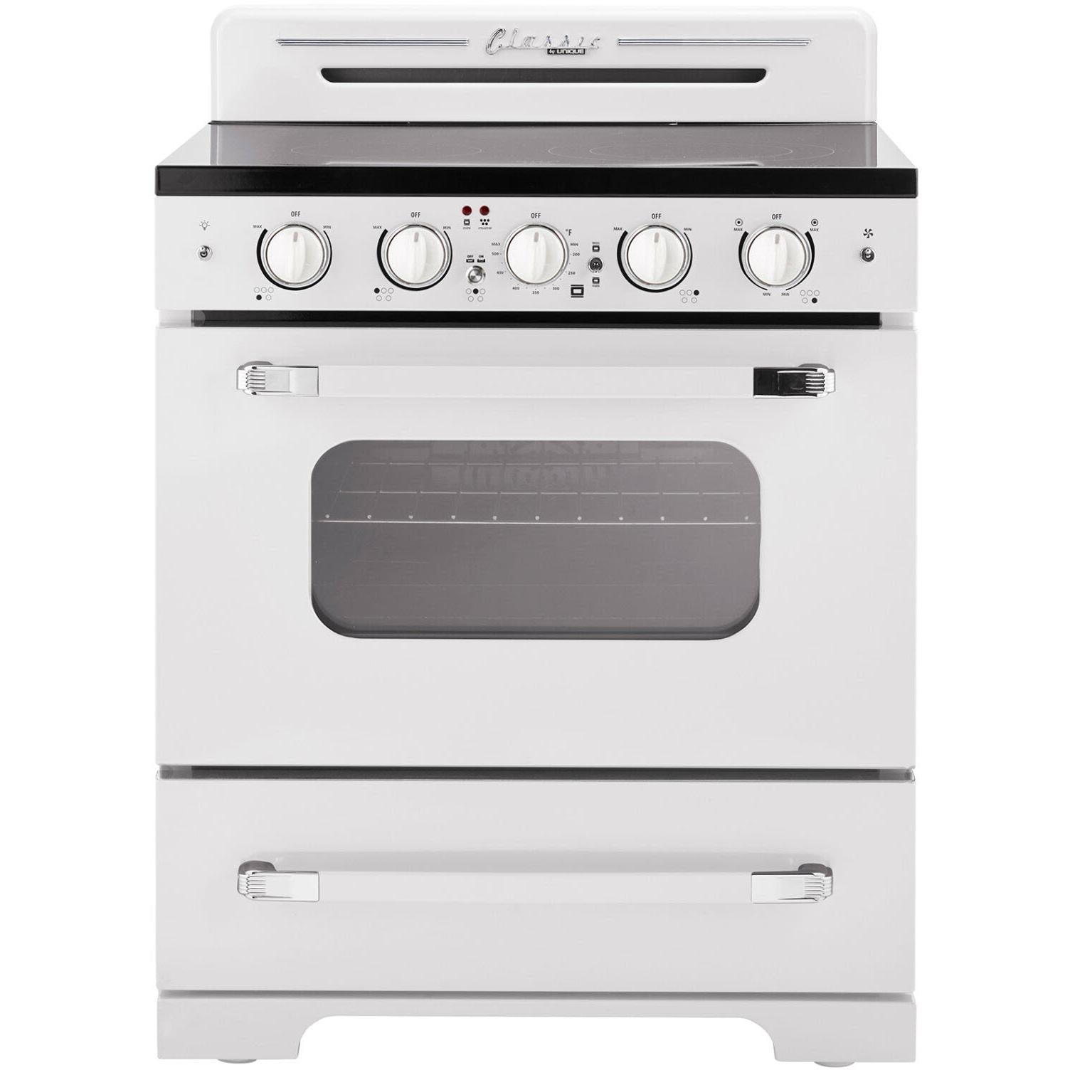 UGP30CRECW Unique Appliances 30-inch Freestanding Electric Range with ...